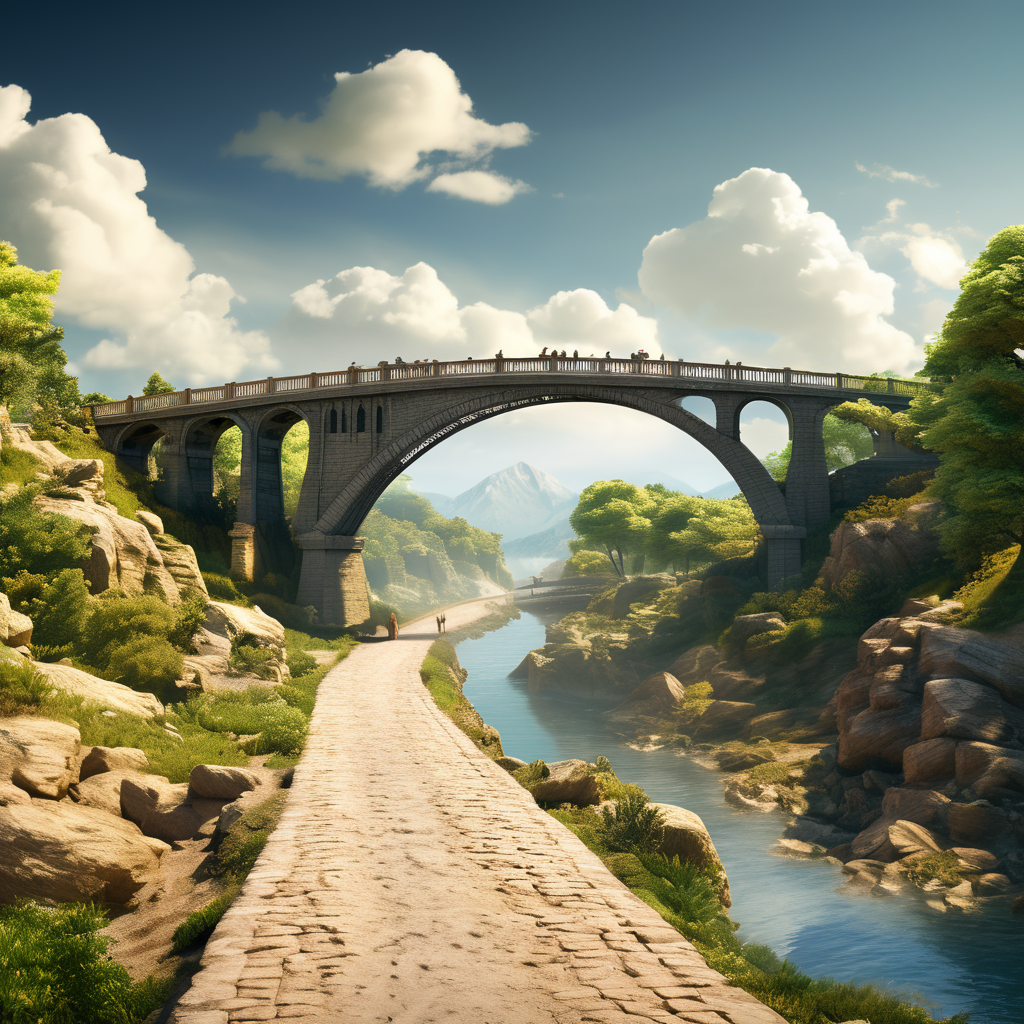 They built roads and bridges so that people could get around... by ...