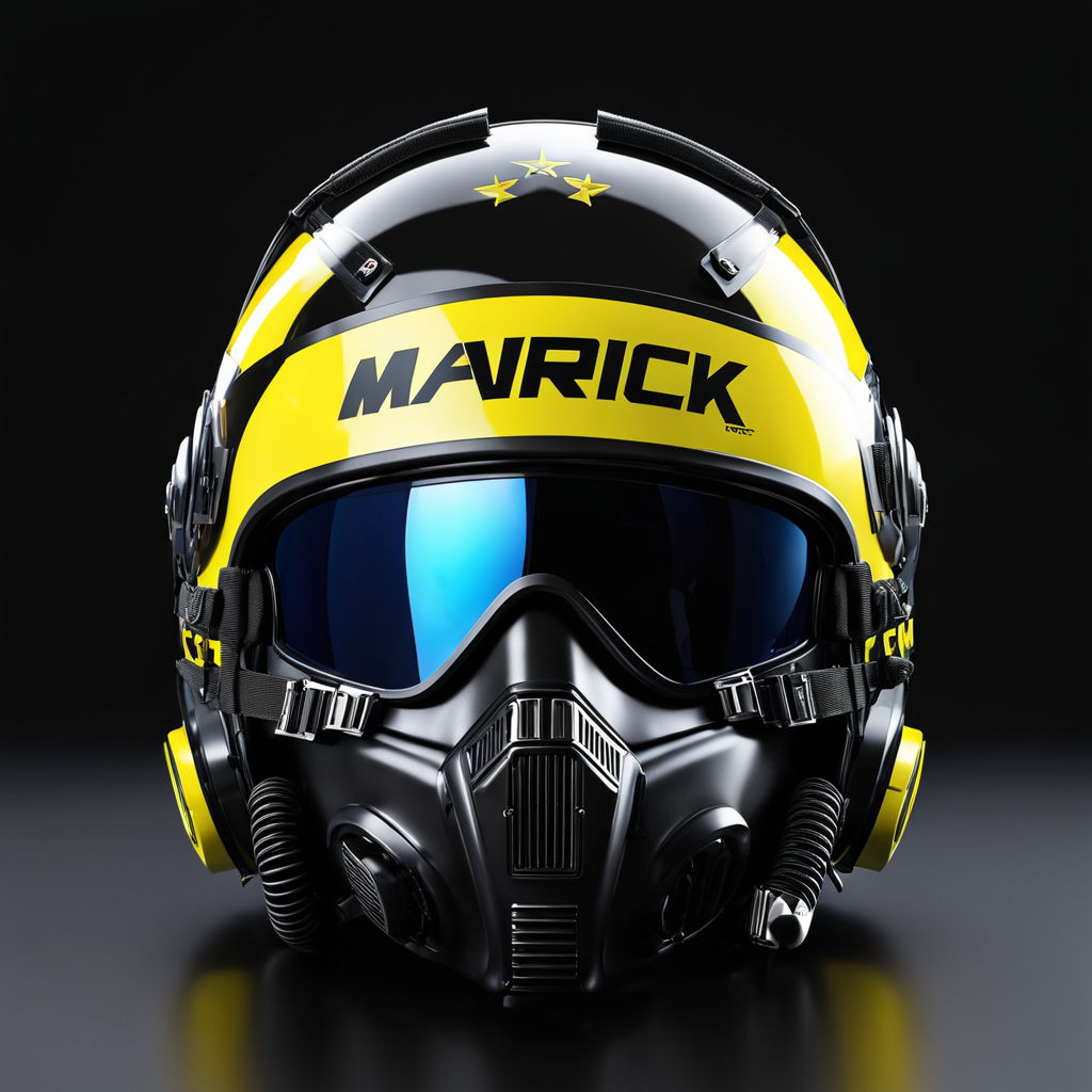 Fighter pilot helmet logo inspired by Maverick from Top Gun by Cpt ...