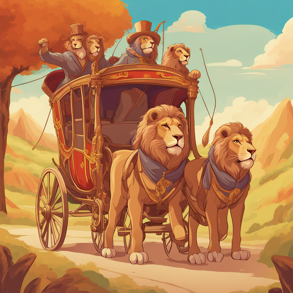 Cartoon-style stagecoach by Mario - Playground
