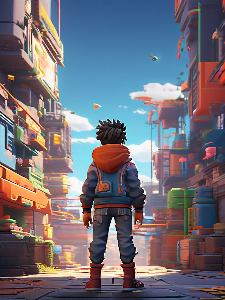 Character styled as from a PlayStation 2-era video game by kuba gamba ...