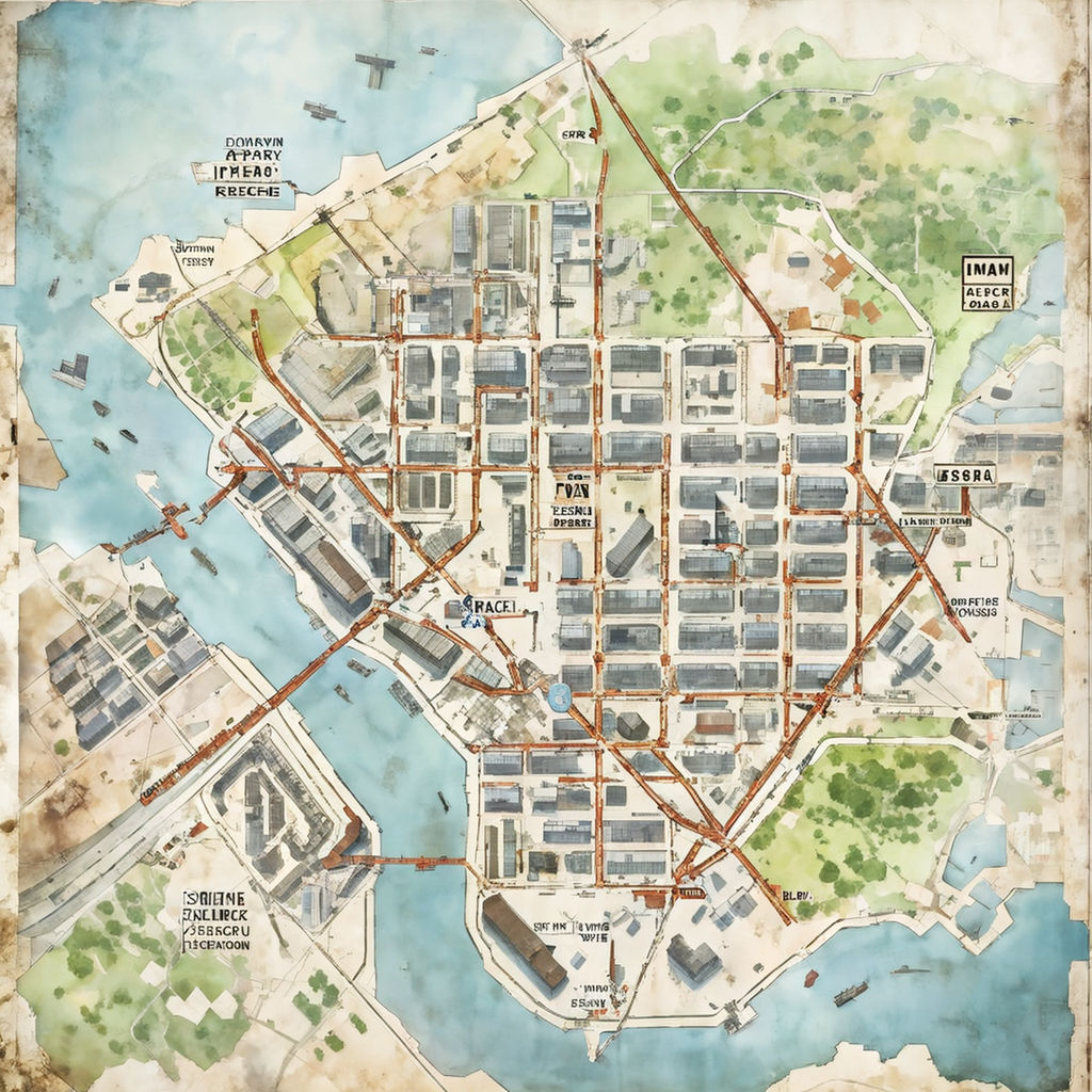 Post-apocalyptic city map by ChangSe Oh - Playground