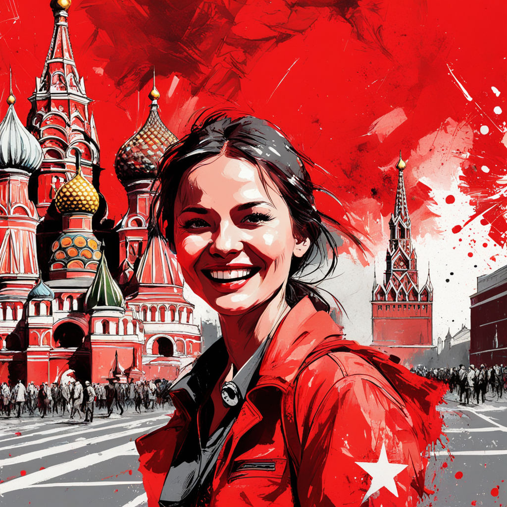 Poster in Soviet style for the celebration of Labor Day by дуал тех ...