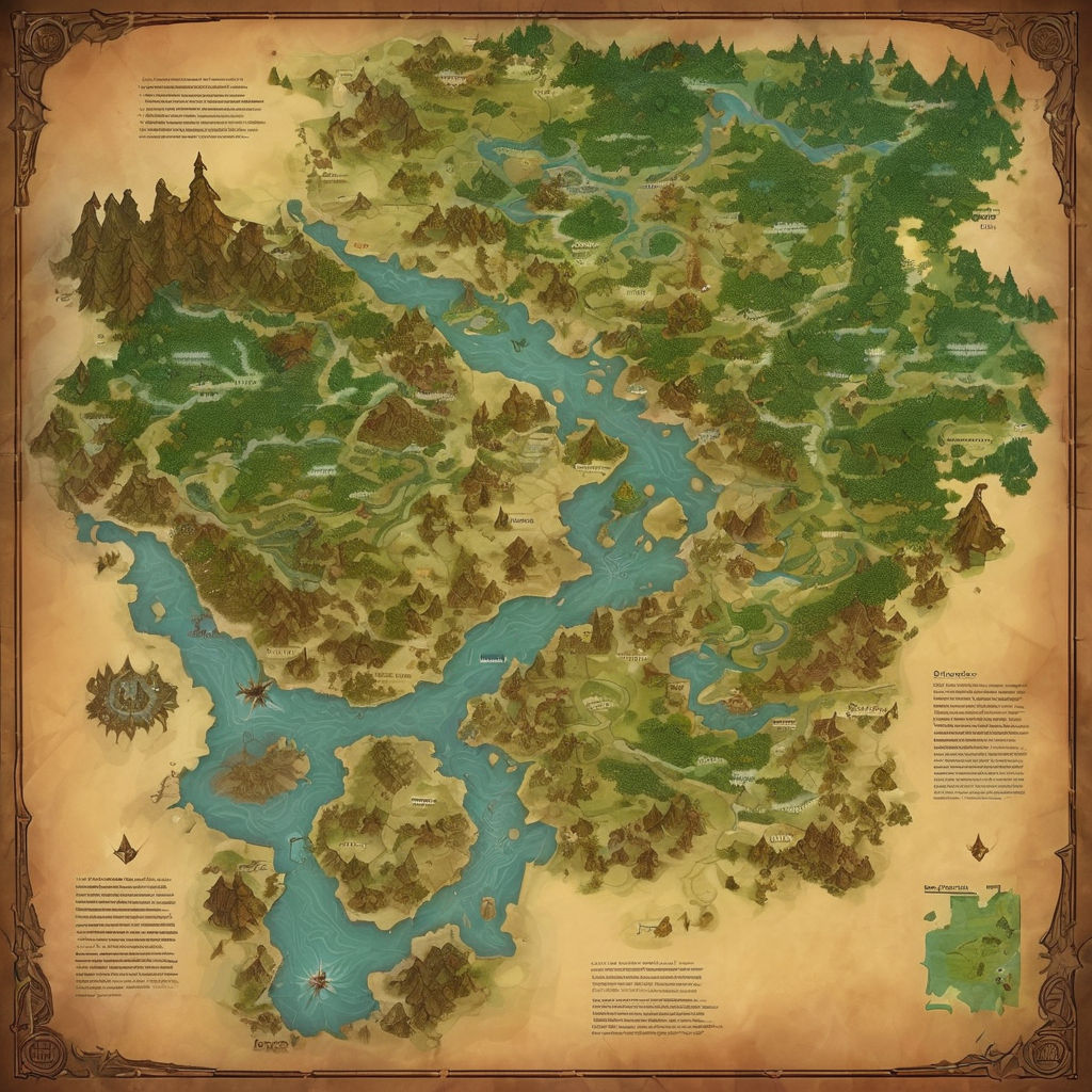Dungeons and dragons world map with forests by Marizanne Momberg ...