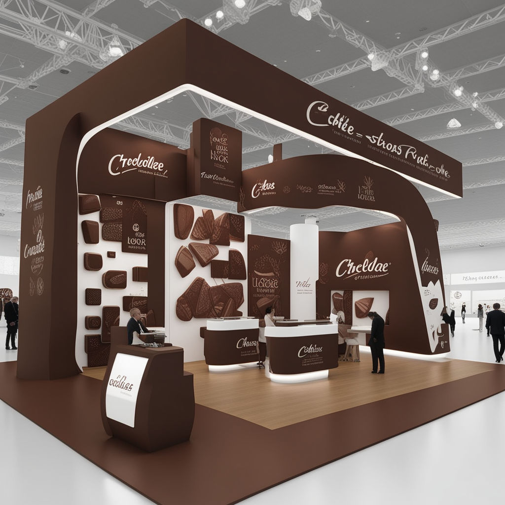 The design of the chocolate exhibition booth in the Design a... by Arghavan Mozafarii - Playground
