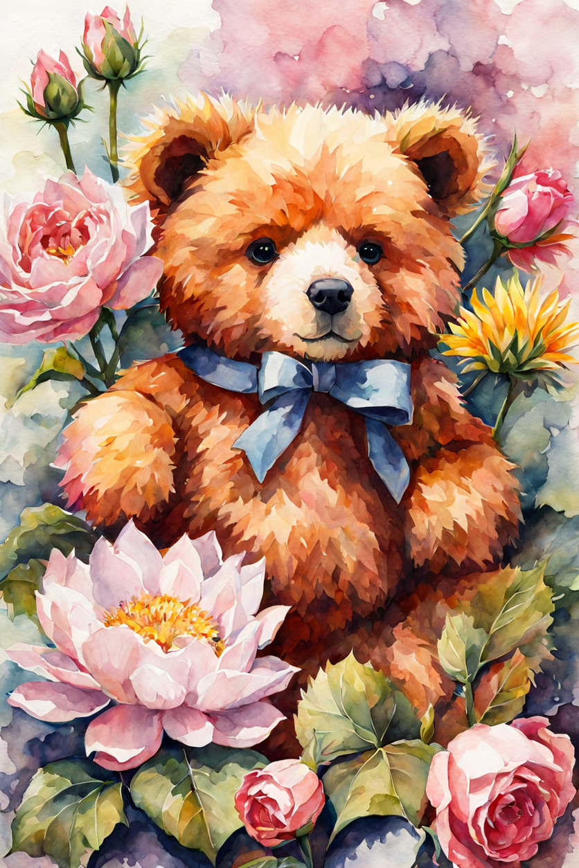 Watercolor illustration of cherry blossoms by Amanda Rodgers - Playground