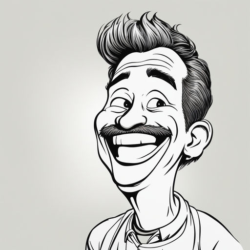 Drawing a man laughing-out-loud by Agustinus - Playground