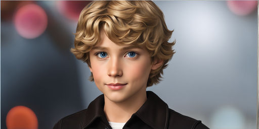 12 year old white boy with wavy dirty blonde hair by Brooklyn Duncan - Playground