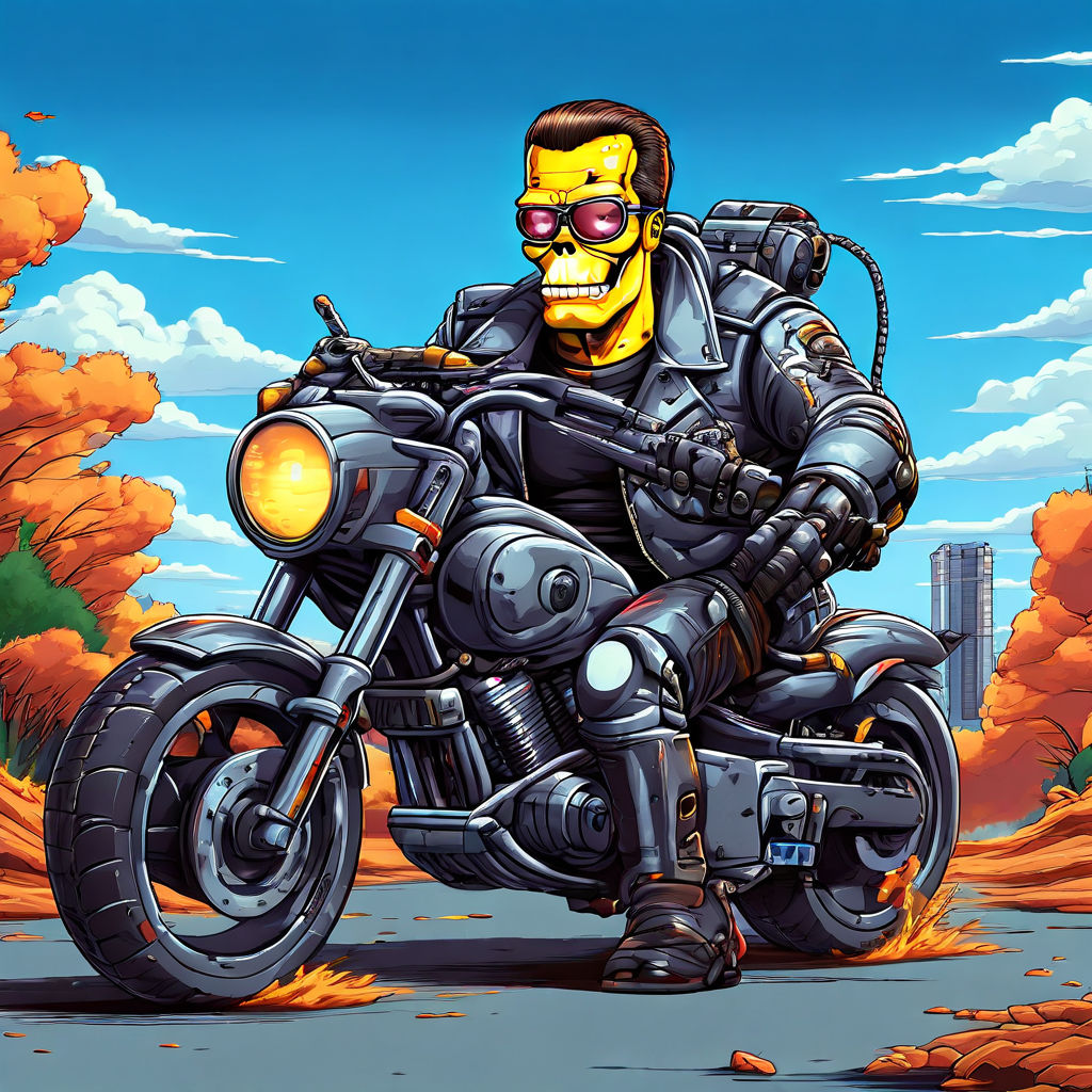 Terminator on bike by Тимур Ганеев - Playground