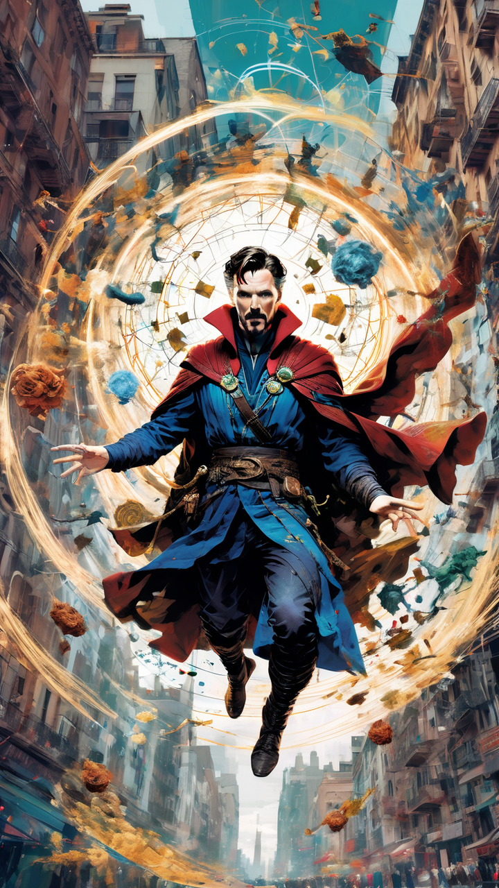 Doctor strange floating in chaos by Jay Datu Jr. - Playground