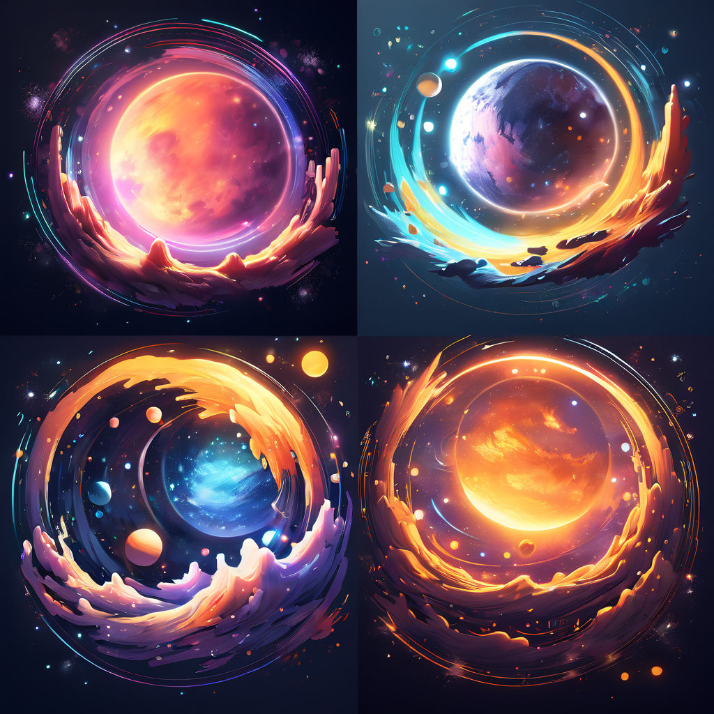 Generate a cosmic-themed T-shirt design using AI by daranee Sae-Tang ...