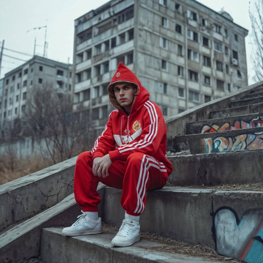 Soviet Gopnik captured in 1980s style by Dasha Petrova - Playground