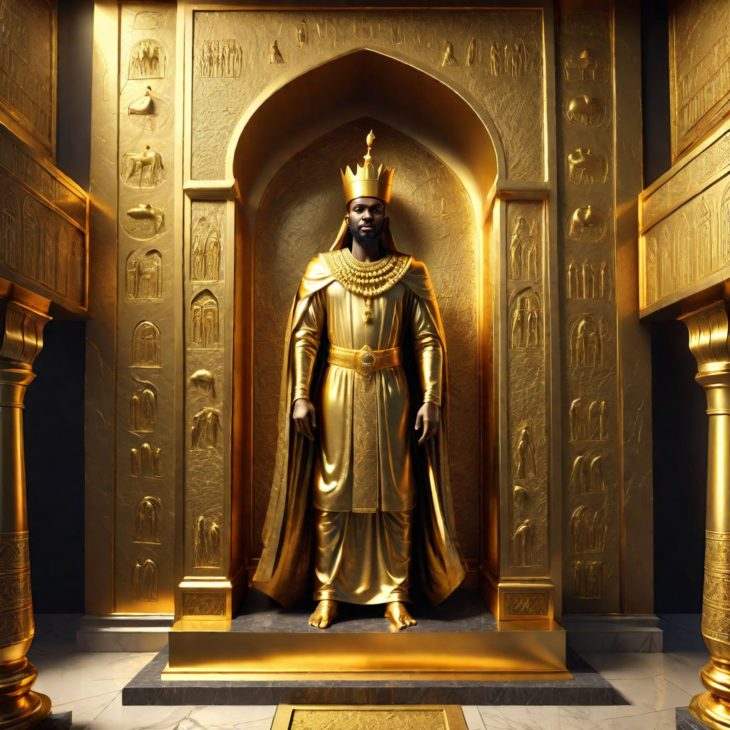 The gold-plated tomb of Mansa Musa I in a hall by Vinicius Ferronato ...