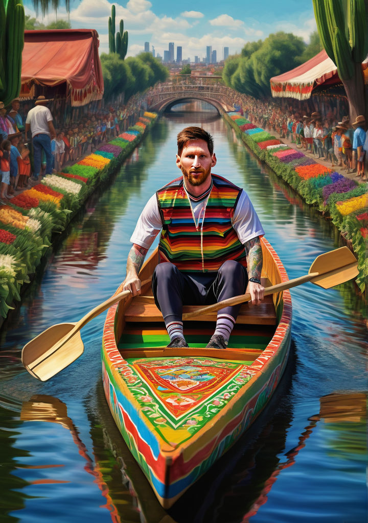 Lionel Messi dressed in traditional Mexican attire by AARI MARIANA ...