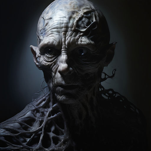 Photorealistic depiction of a human-like life form shaped in... by jan ...