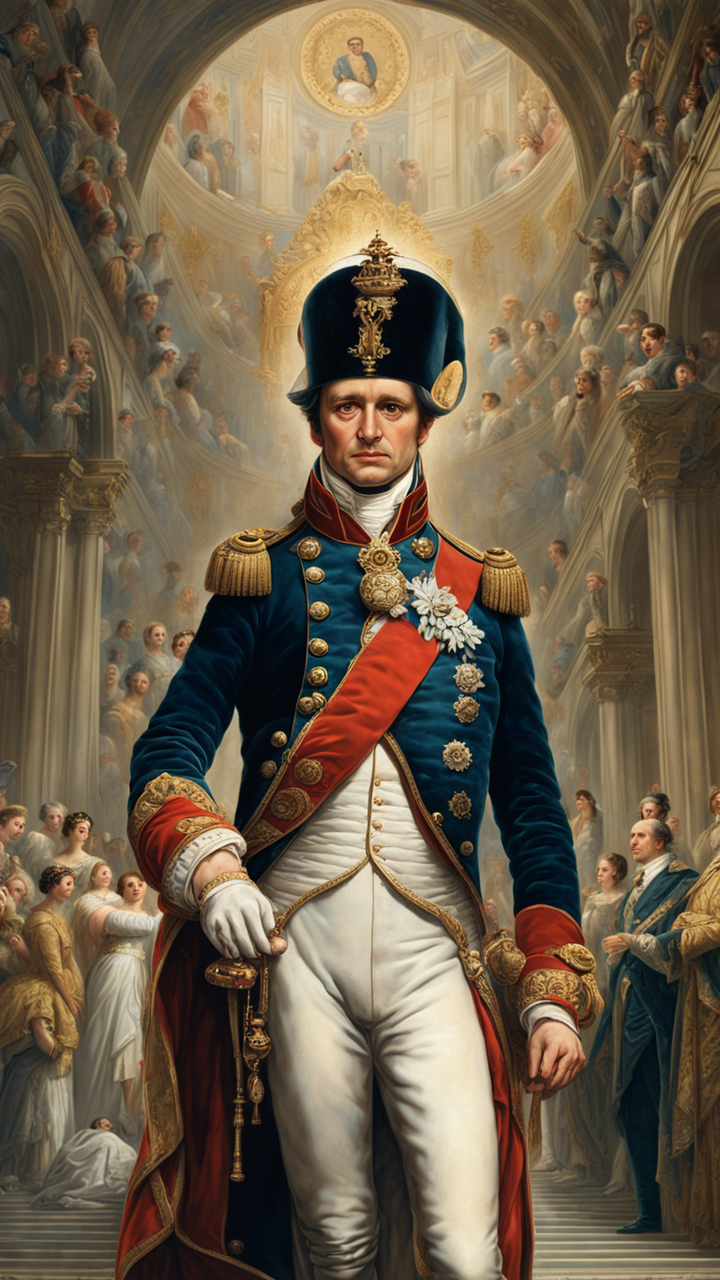 A hyper-realistic HD image of Napoleon proudly placing the g... by Andreas Anastasiou - Playground