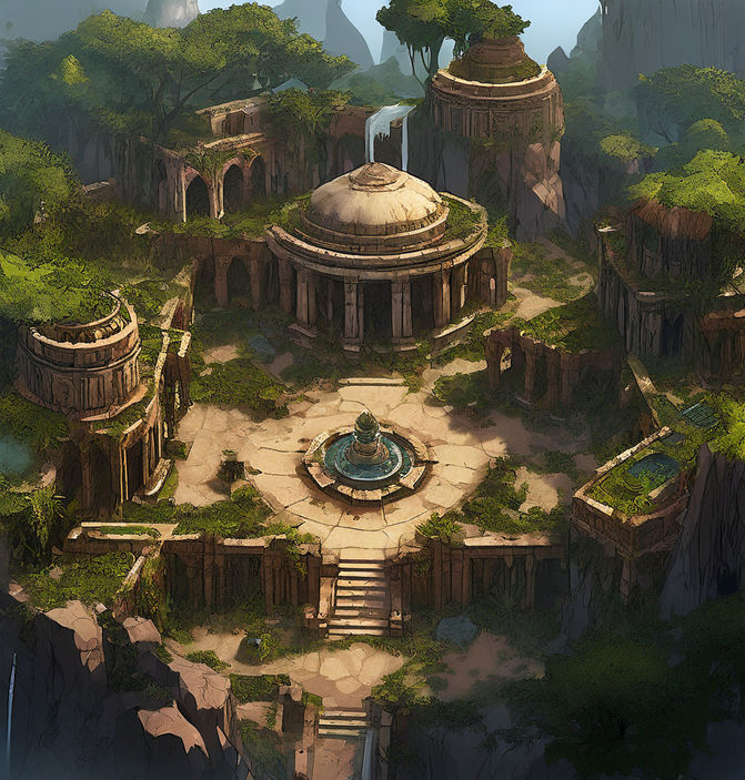 ChatGPT Creating a detailed RPG battle map for a slavers mar... by Emo ...