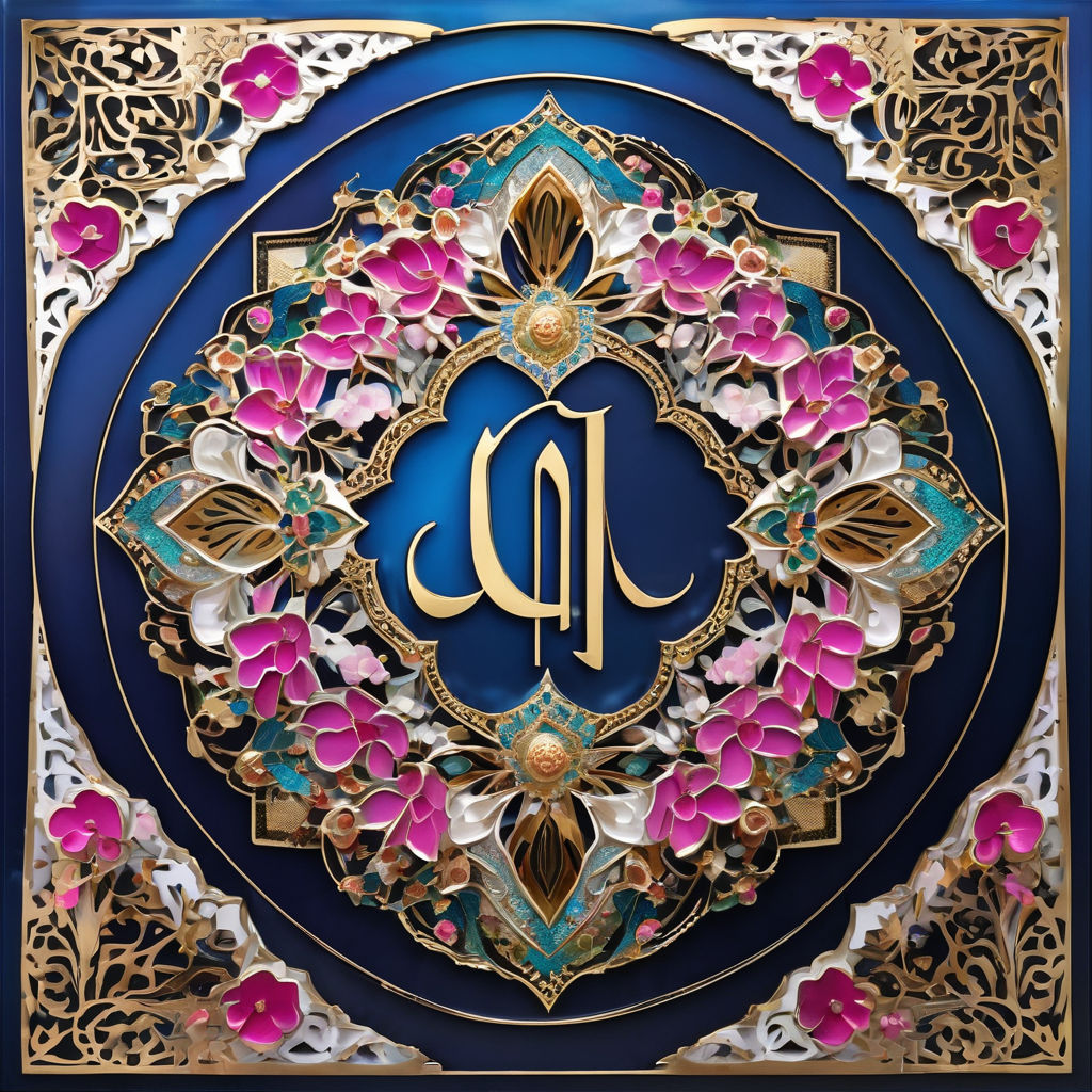 A captivating Arabic word design for painting art by Cartoon collection ...