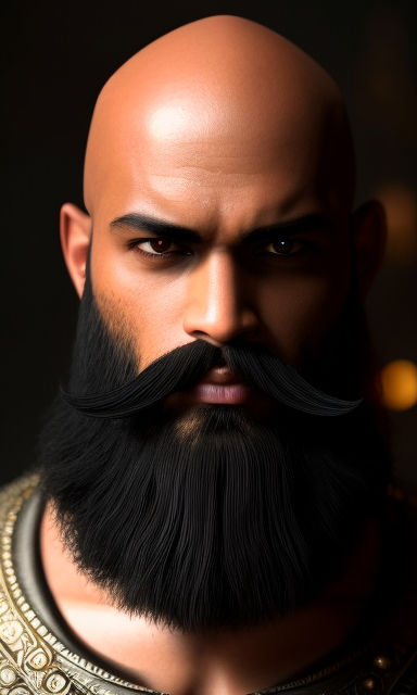 Bald Powerful hindu male god by Vishwa - Playground