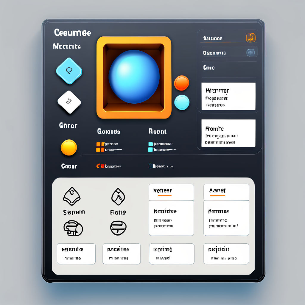Clean modern minimalistic game UI showing a main menu with t... by ...