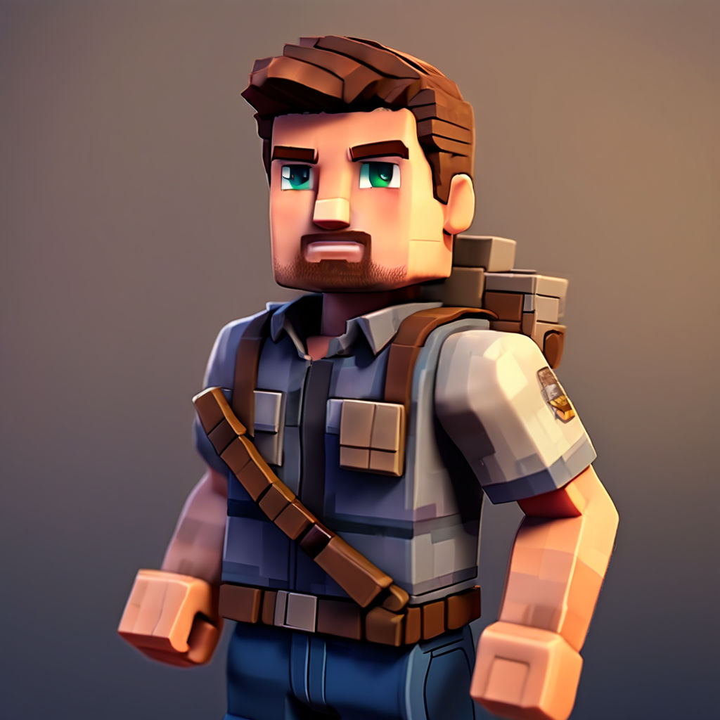 Make me a drawing of steve from minecraft by Nachito Cortina - Playground