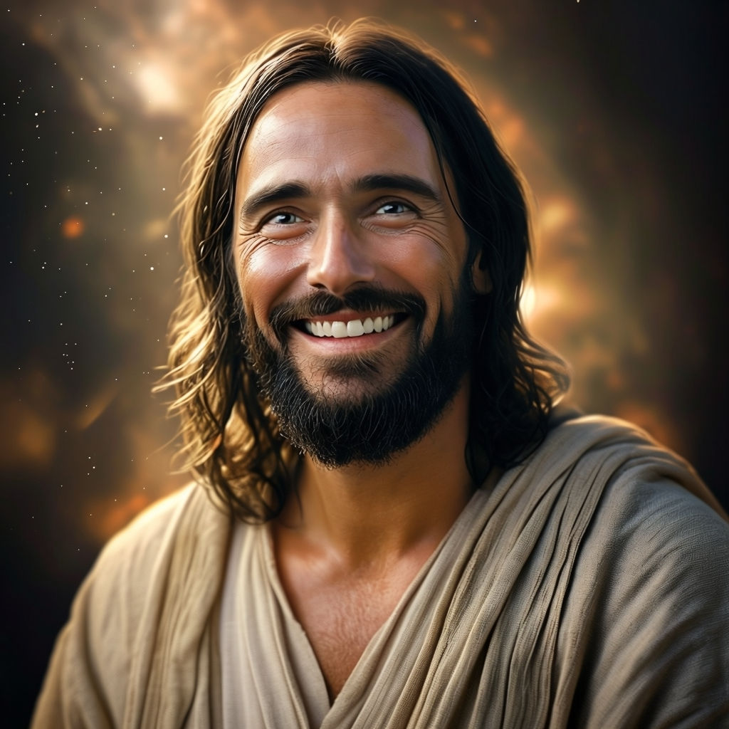 Jesus smiling by Lucas Alves - Playground