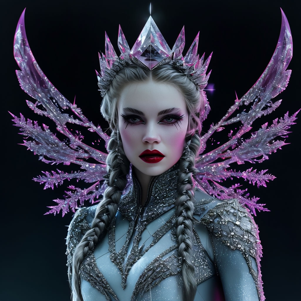 A fractal spiral in azure and ruby by 강성원 - Playground