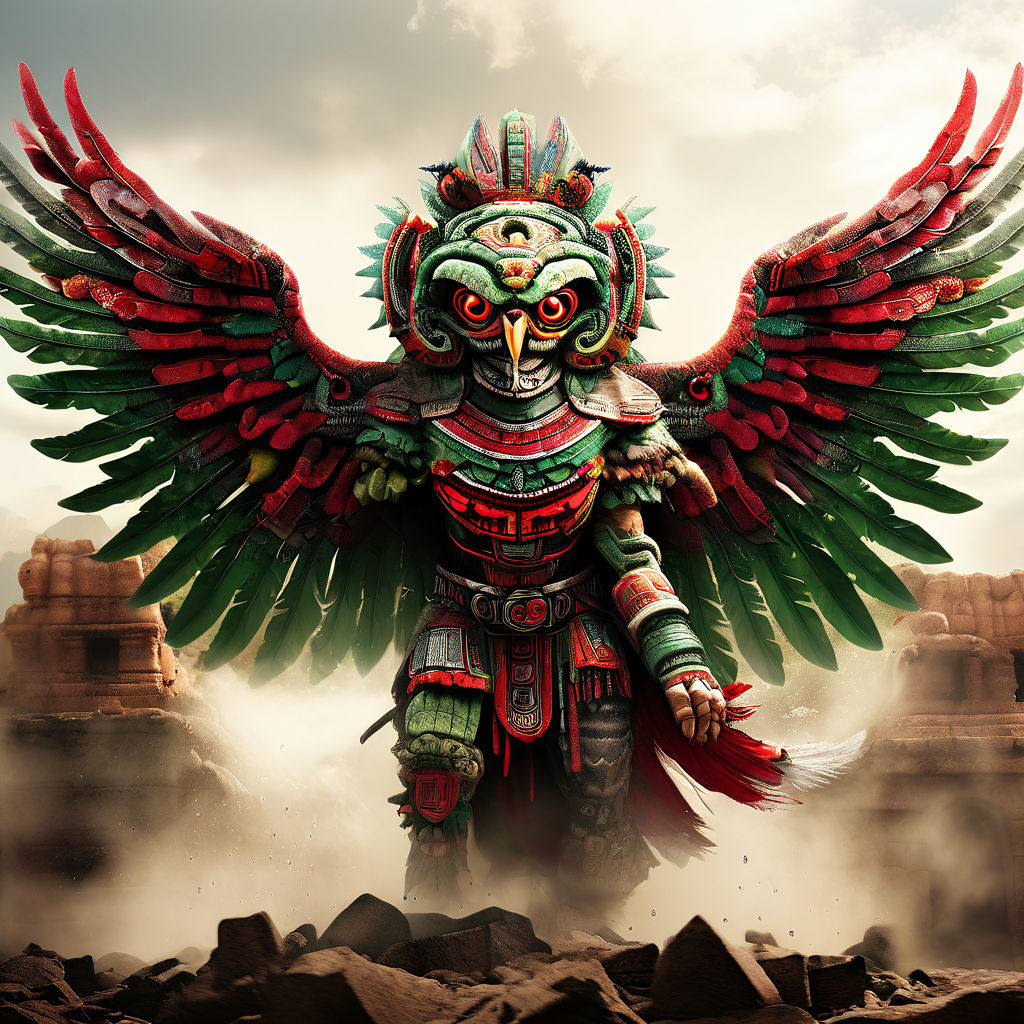 A huge monster inspired by the mythical Aztec creatures by Daved King ...