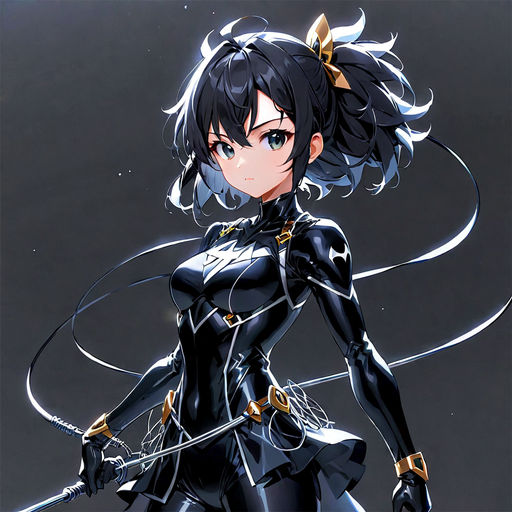 A superhero girl made of wire in an anime style by ismail kucuk ...