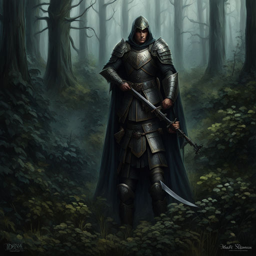 Human ranger in medieval armor by Maurício Pinheiro - Playground