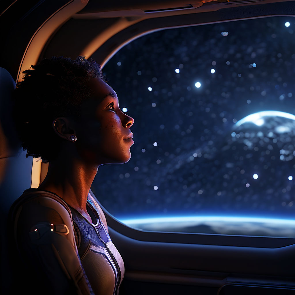 2D animation-style depiction of The Last Human with black sk... by ...