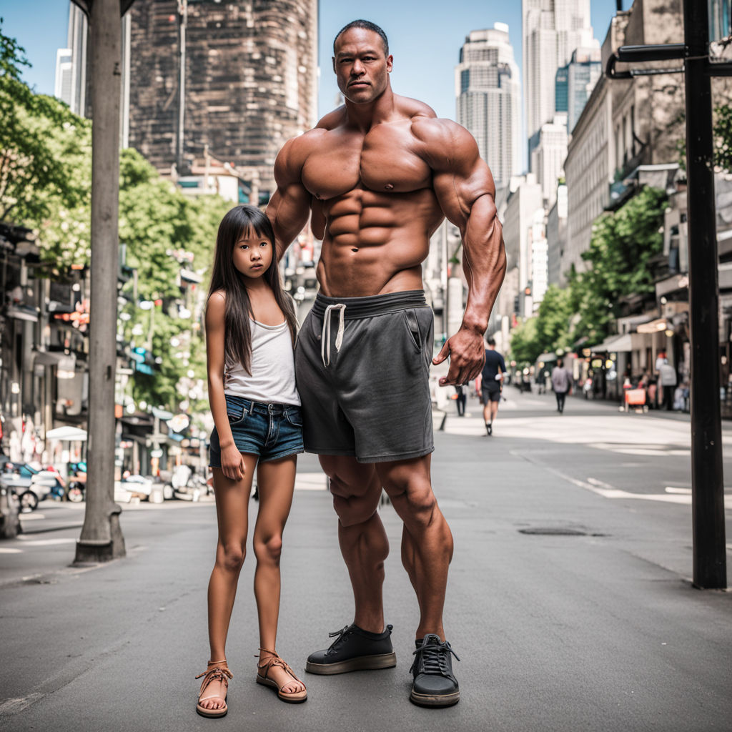 Large huge giant tall muscular White man by PF - Playground