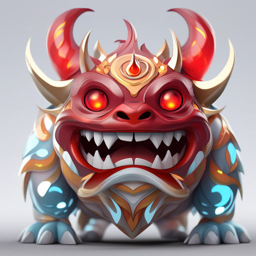 A muscular flame creature with glowing red and yellow flames by james ...