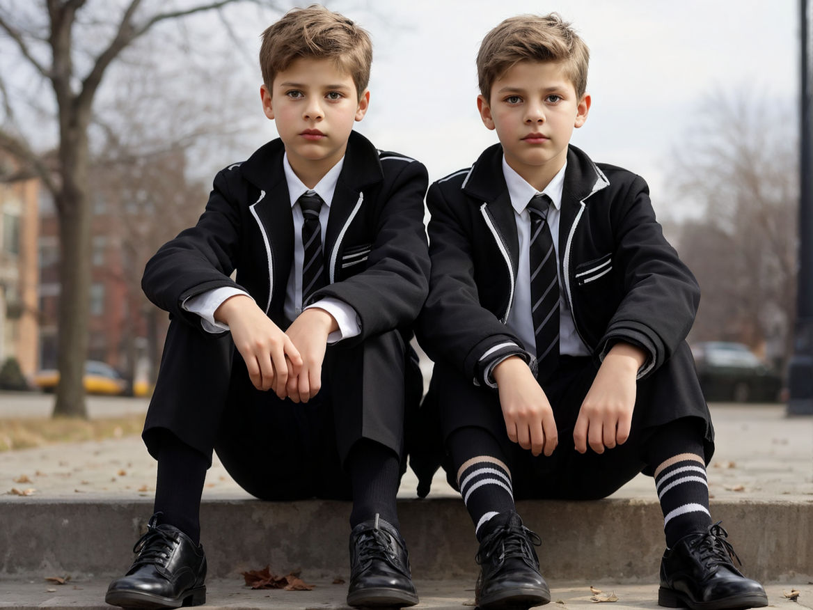 12 year old boys wearing black pantyhose to school. Black pa... by Dale ...