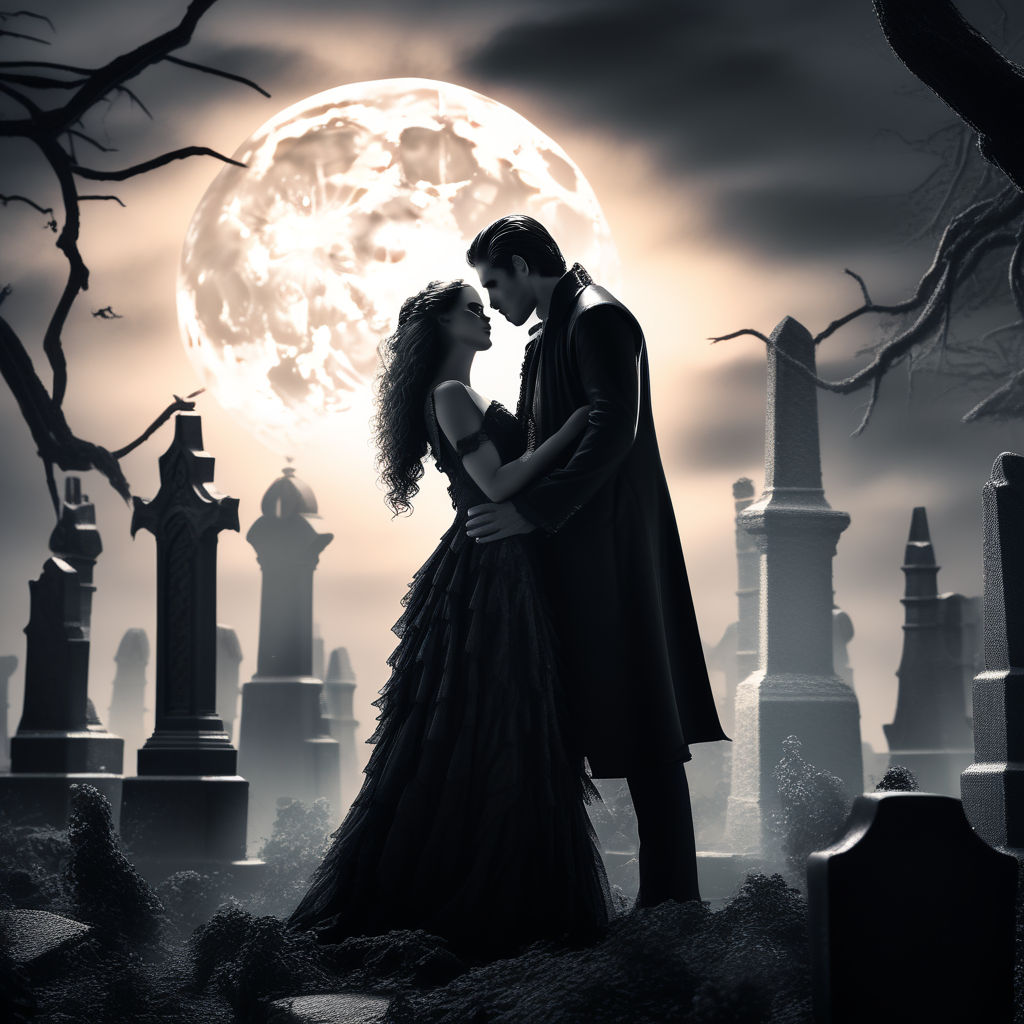 Two vampires making love under the dark moonlight by AIFacts Facts ...