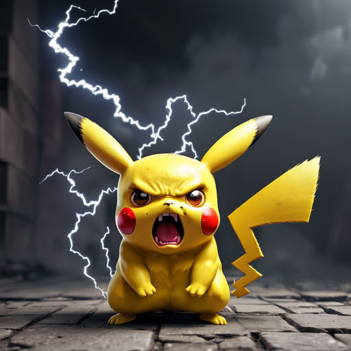 Angry pikachu by Adam P - Playground