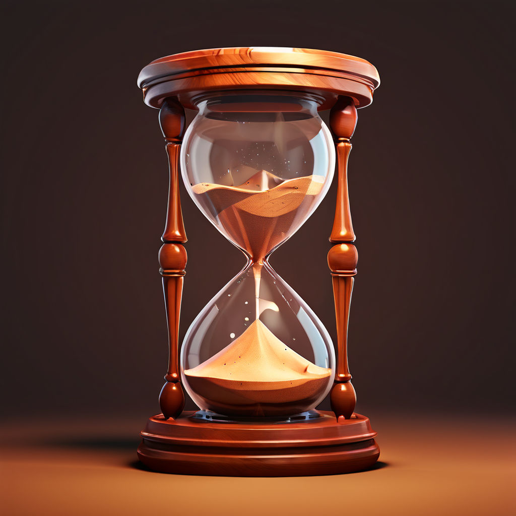 Concept A Stylized Hourglass With Animated Elementsvisual By Vandana Sp Playground