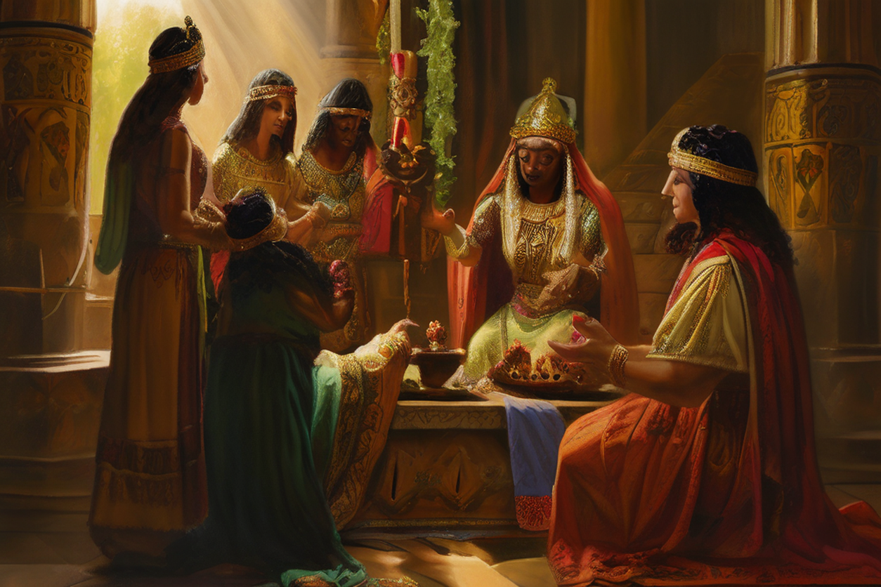 King Solomon's wives worshipping idols by luminara - Playground