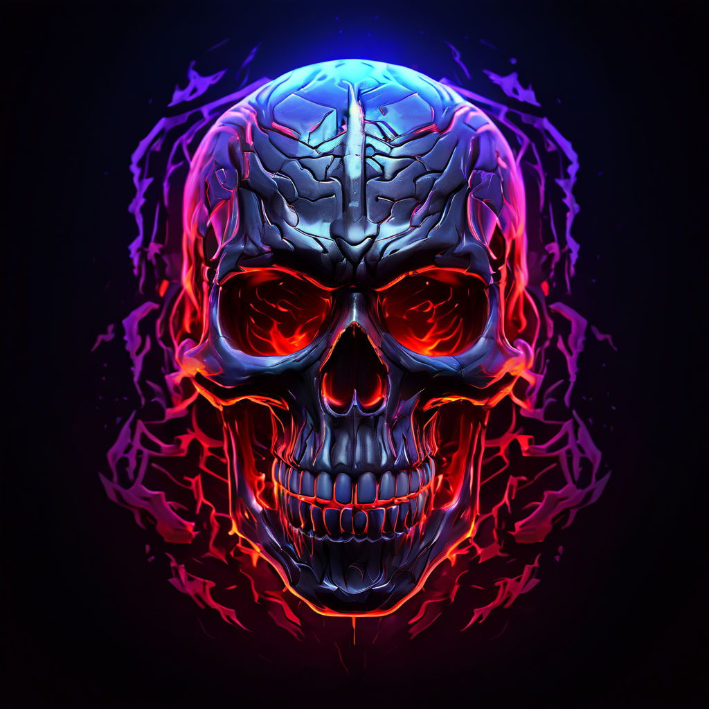Make a skeleton skull for a custom esports pfp by Skyaa ッ - Playground
