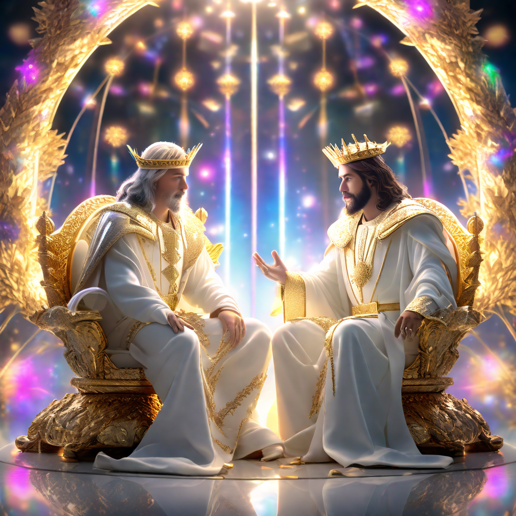 God the Father and Jesus talking sitting on Majestic Thrones... by Nate ...