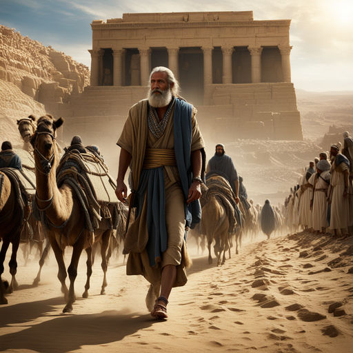 Moses leading the Exodus from Egypt by Angelo Veloso - Playground