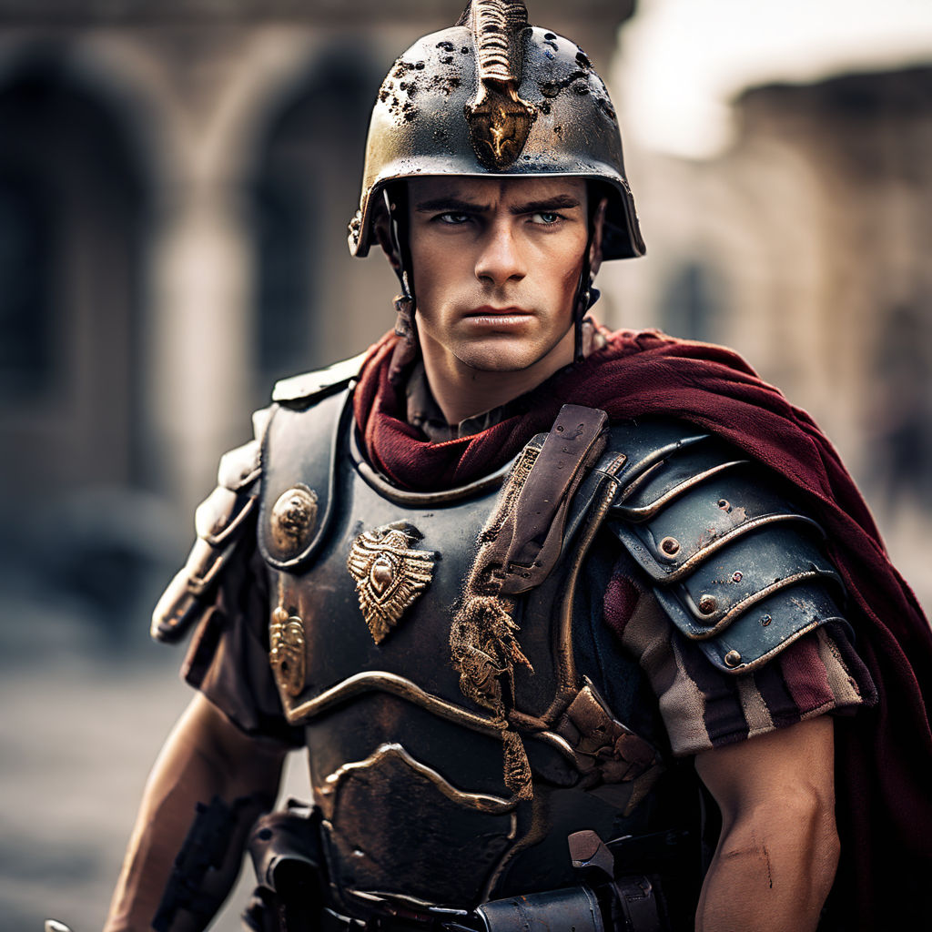 Modern roman empire soldier with modern weapons by James Schaeffer ...