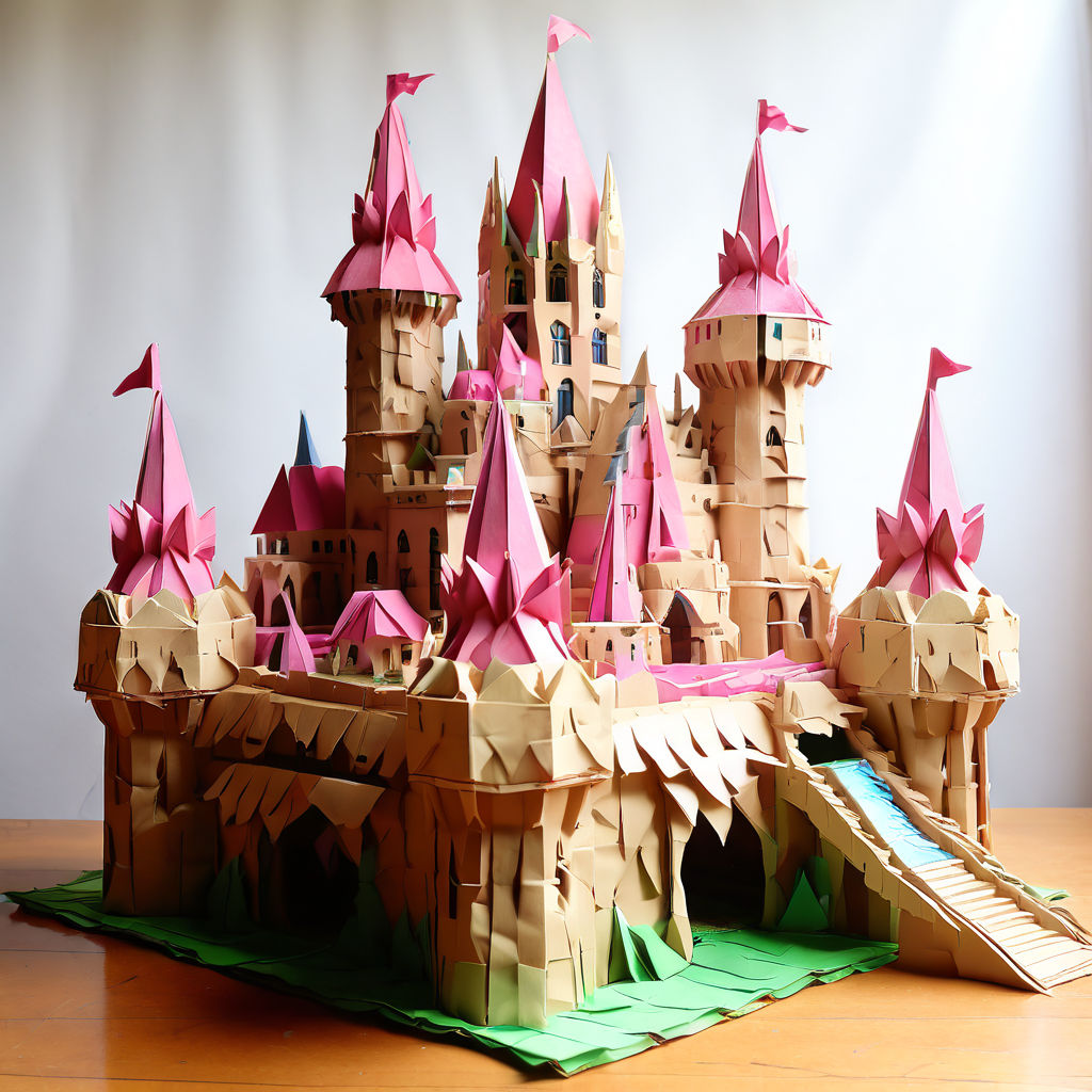Big Origami castle by Angel Jacome - Playground