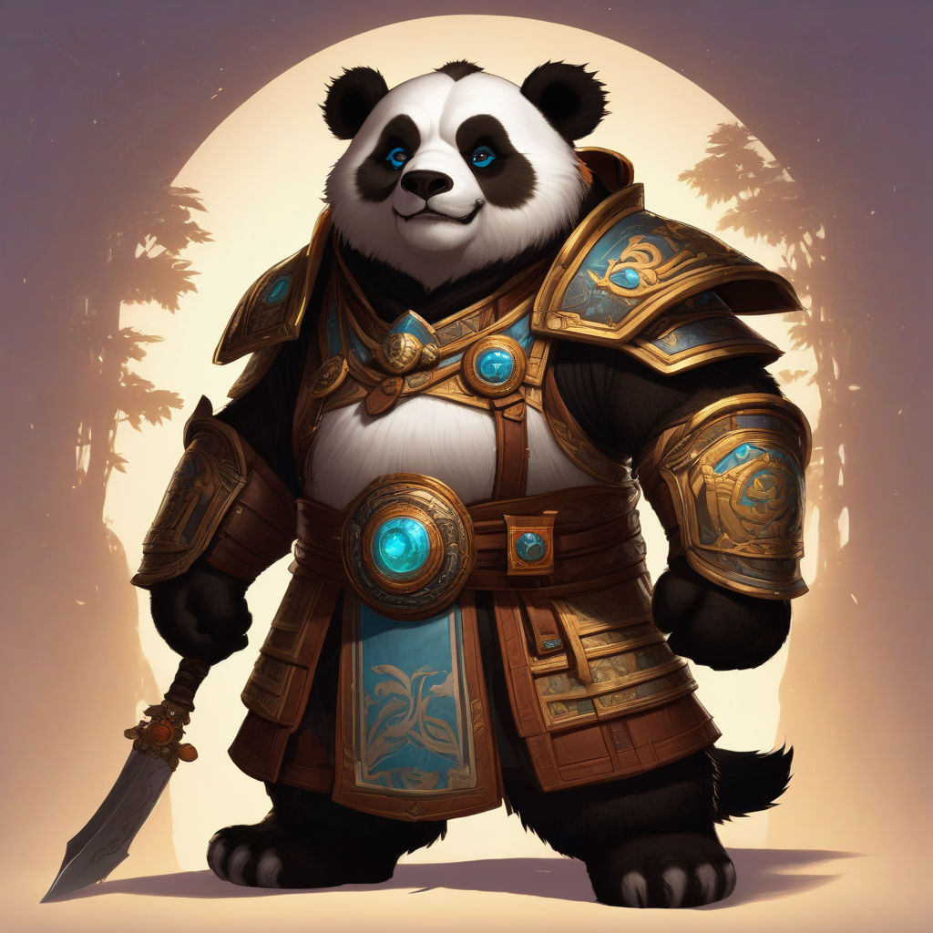 An anime-styled Pandaren Lord from World of Warcraft by Simox1985 ...