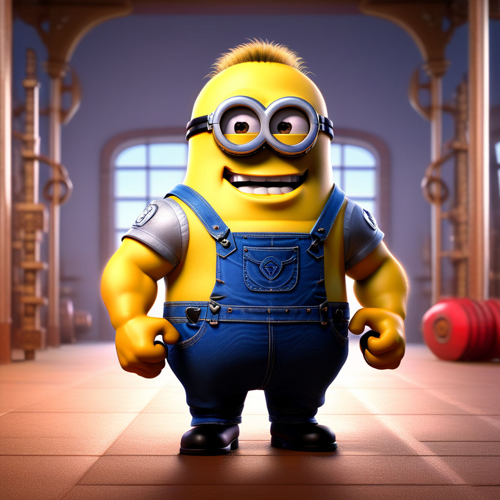 A minion bodybuilder by zz1573 - Playground