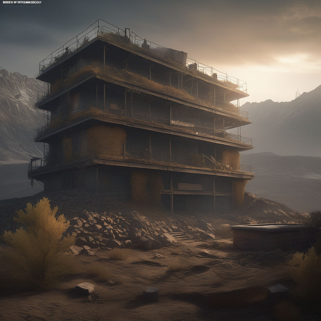 Post-apocalyptic Survivor's Wall and outpost by Del Bogle - Playground