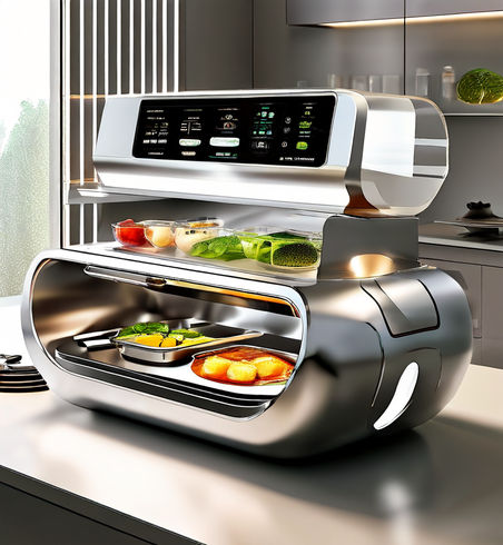 Illustration of a futuristic food preparation device by Rahma Tarek ...