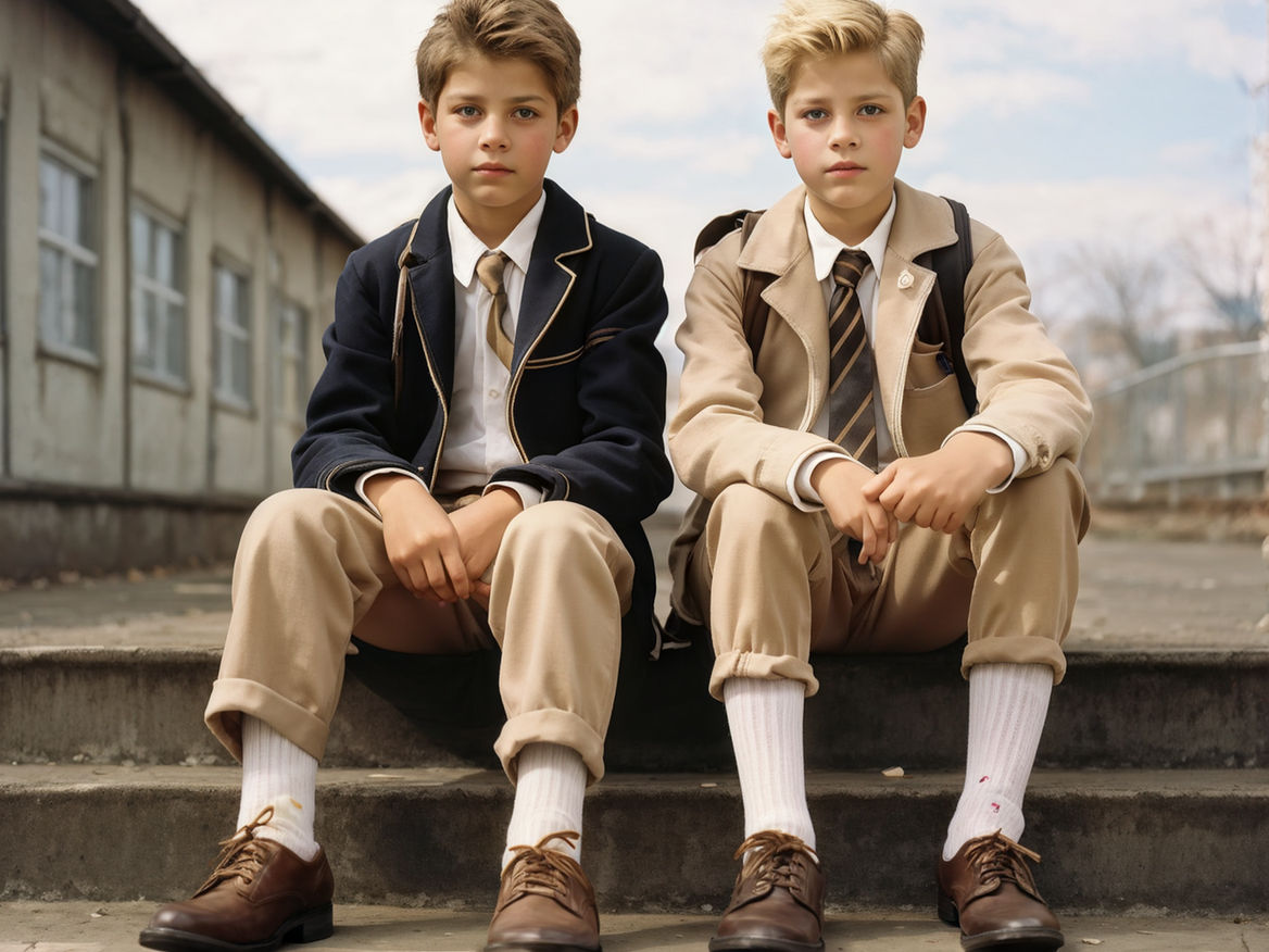 12 year old boys wearing beige pantyhose to school. Beige pa... by Dale ...