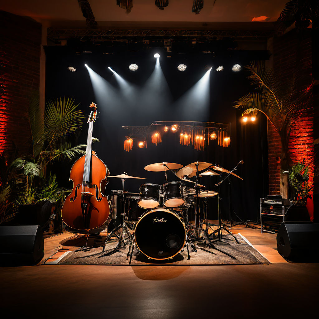 Event small stage design creative simple jazz band by KEVIN MANOJ ...