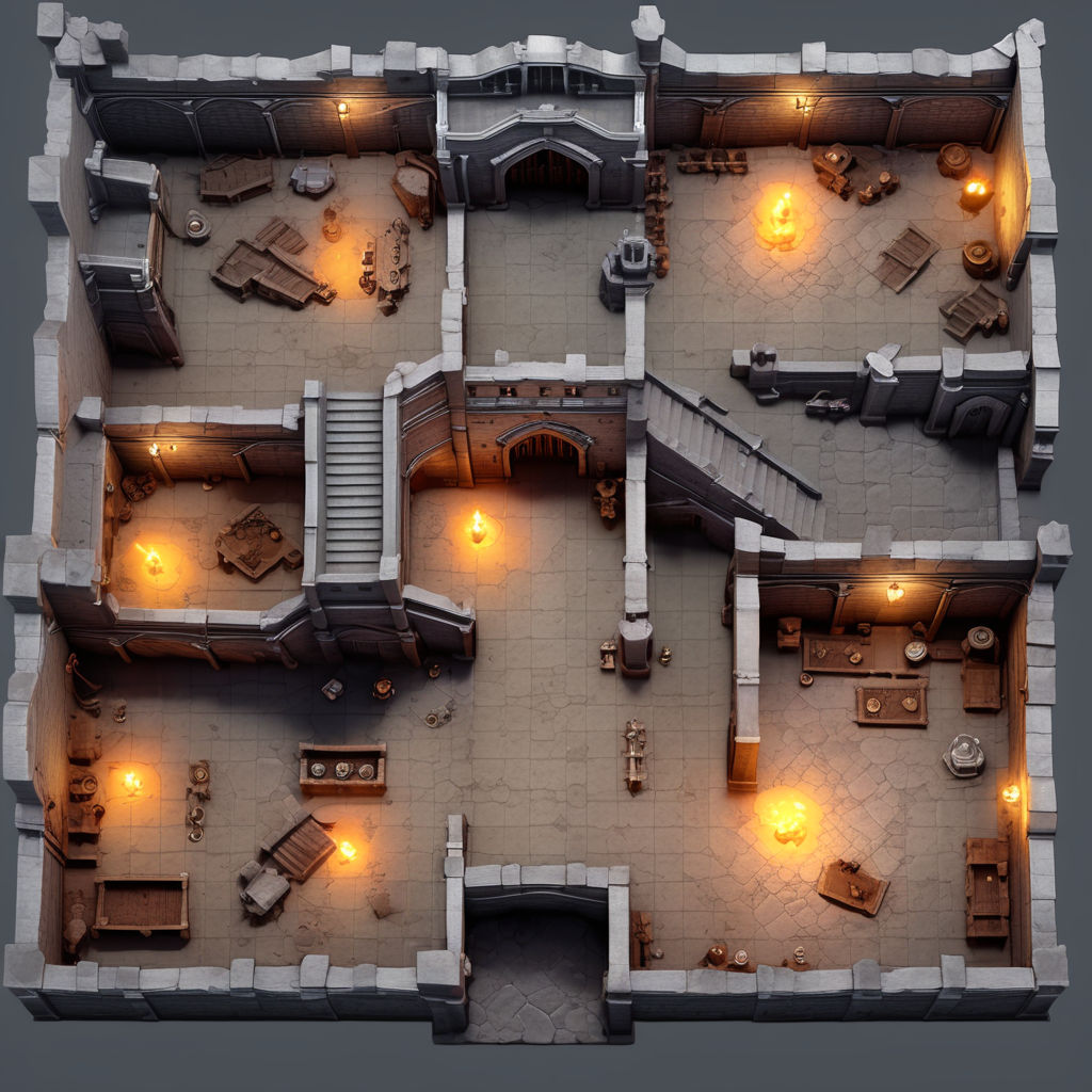 Isometric battle map by the one that makes memes - Playground