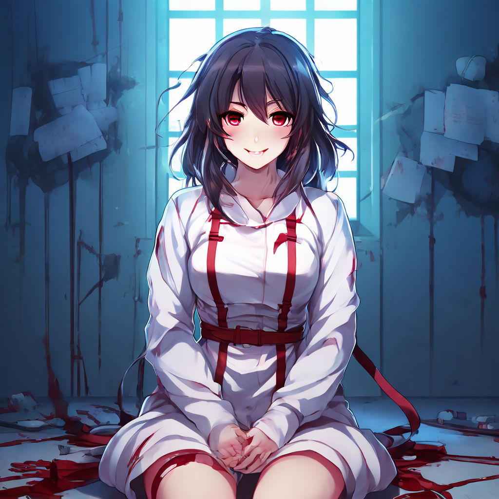 Crazy Yandere anime girl by unity создание игр - Playground
